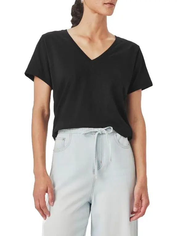 Splendid Louisa V-neck T-shirt - Black