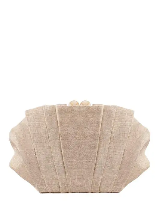 Nina Reef Clutch - Lt Gold