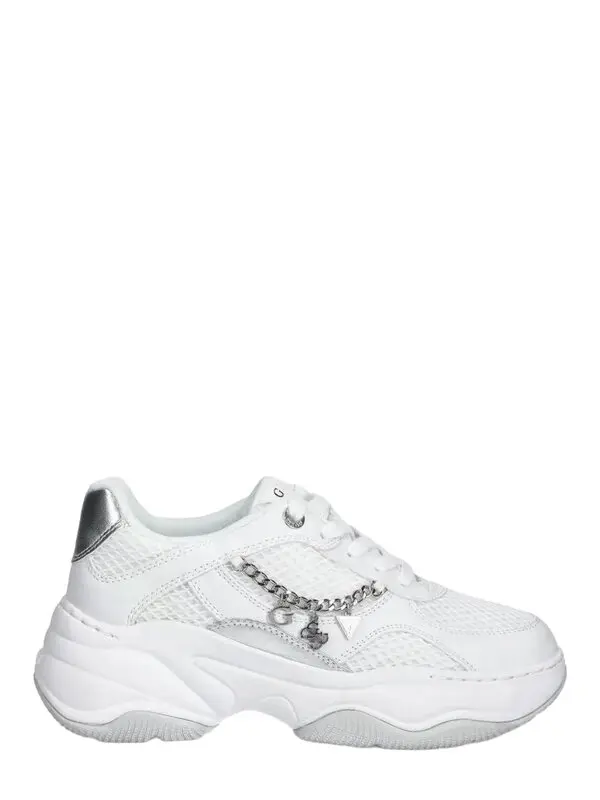 Guess Chain-detail Sneakers - White
