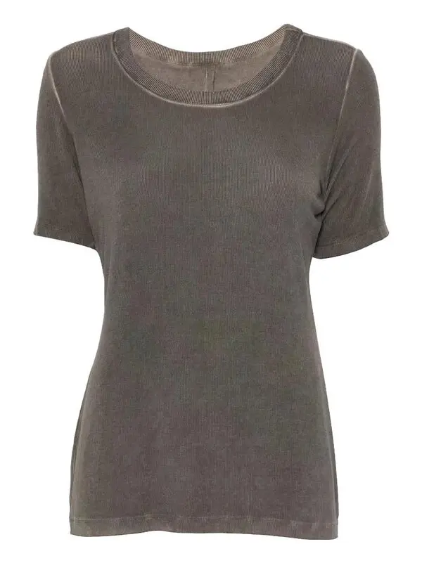 UMA WANG Ribbed T-shirt - Brown