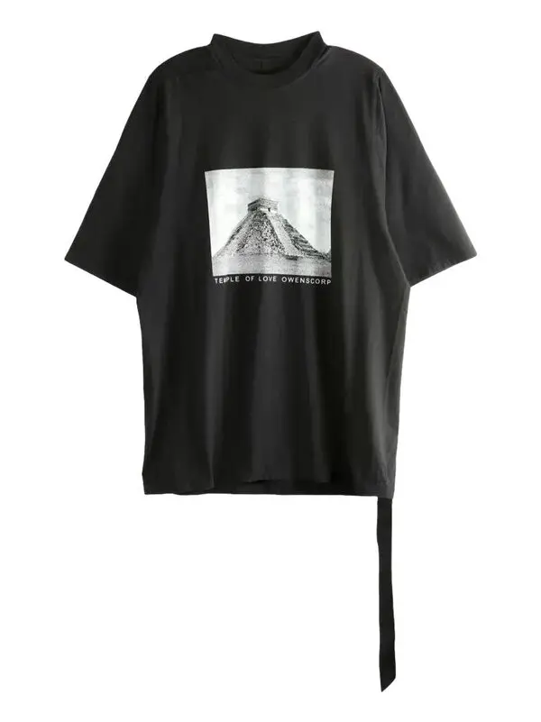 Rick Owens Print-detail Short-sleeve T-shirt - Black