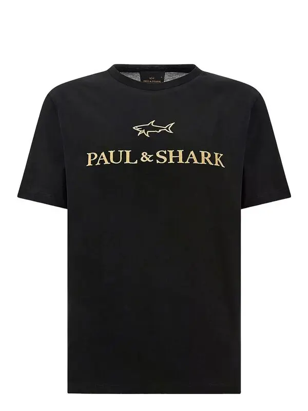 Paul & Shark Embroidered-logo T-shirt - Black