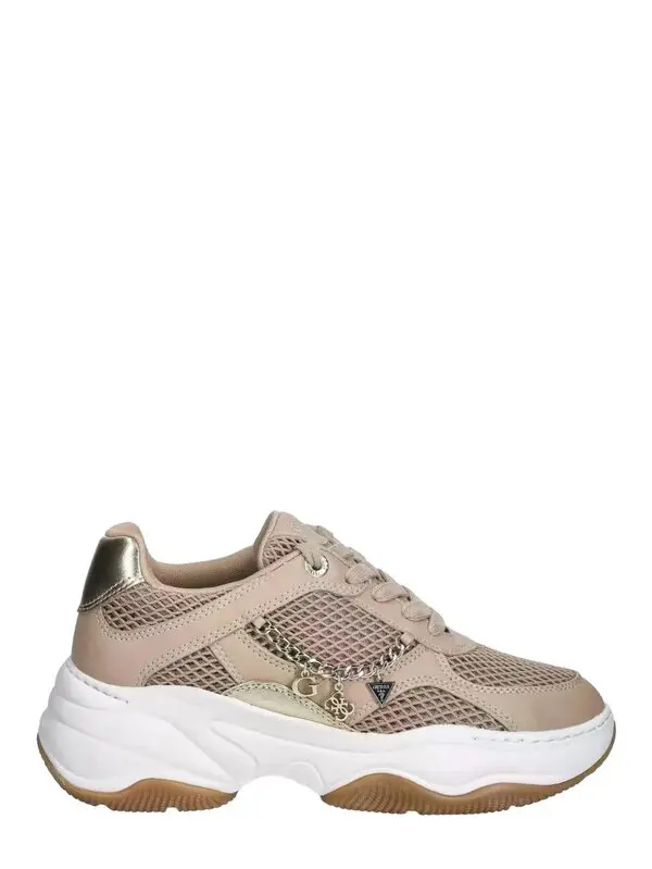 Guess Harpaa Chain Detail Sneakers - Neutrals