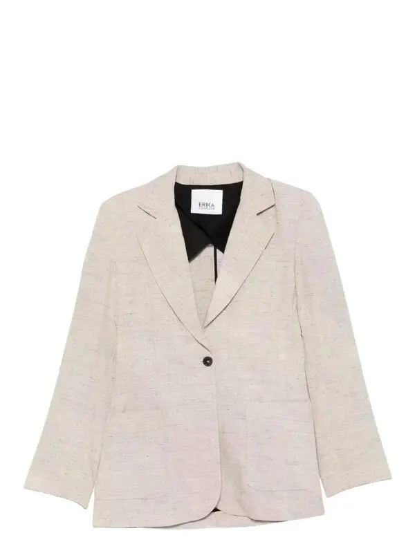 Erika Cavallini Single-breasted Pocket Jacket - Neutrals