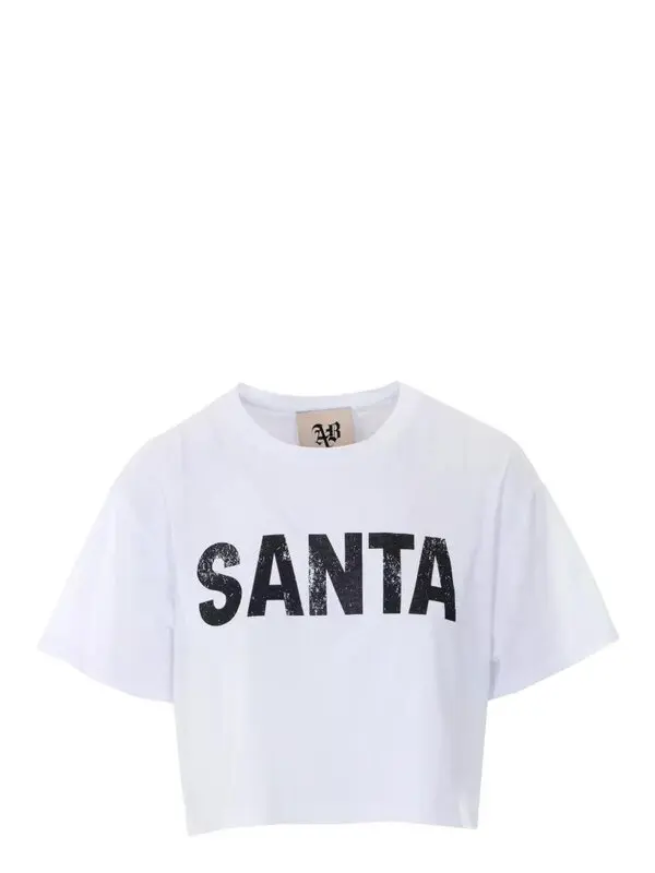 ANIYE BY Santa Cropped T-shirt - White