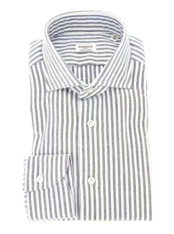 BORRIELLO NAPOLI Striped Shirt - Blue
