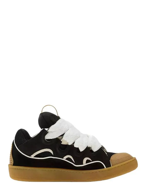 LANVIN Curb Lace-up Sneakers - Black