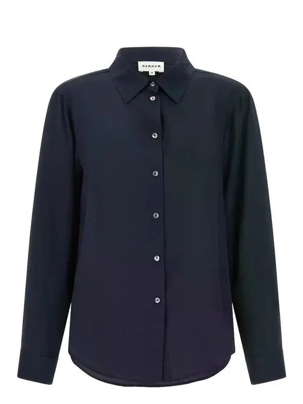 P.a.r.o.s.h Silk Button-down Shirt - Blue