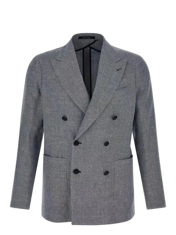 Tagliatore Montecarlo Single-breasted Blazer - Grey