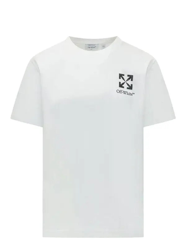 Off-White Small Arrow Slim Logo Tee - White