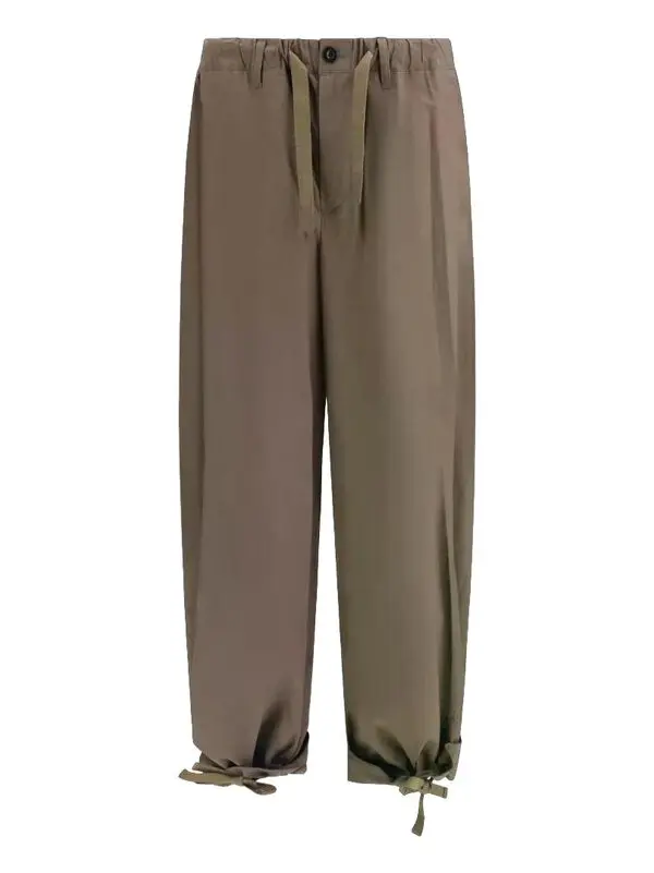 Sacai Drawstring Trousers - Brown