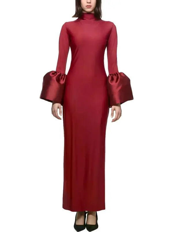 ATU BODY COUTURE Bell-sleeve Maxi Dress - Red