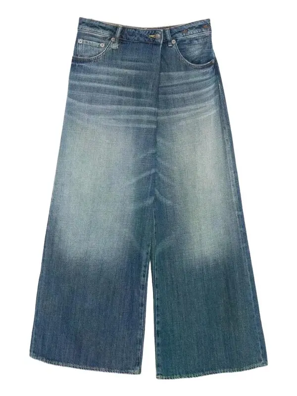 R13 Cotton Wide-leg Jeans - Blue