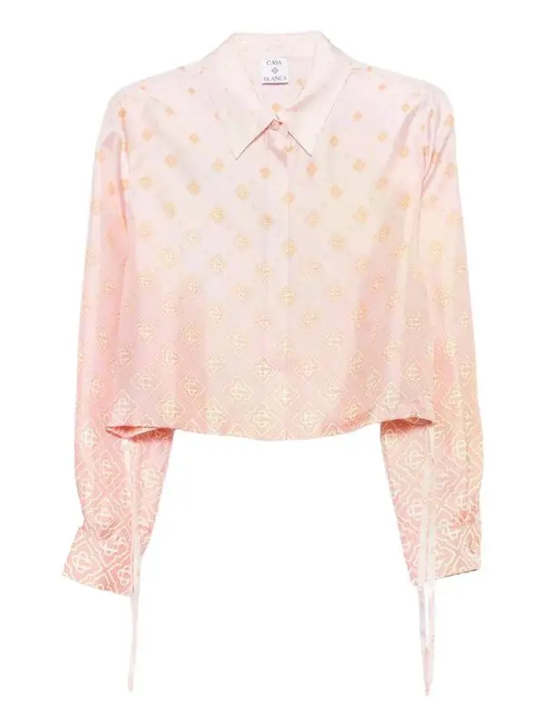 Casablanca Monogram Dégradé Shirt - Pink