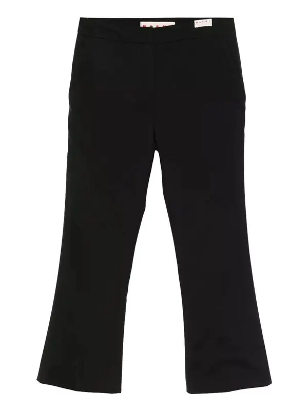 Marni Cropped Trousers - Black