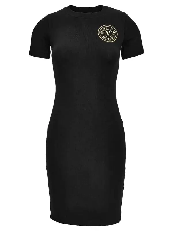 Versace V-emblem Dress - Black