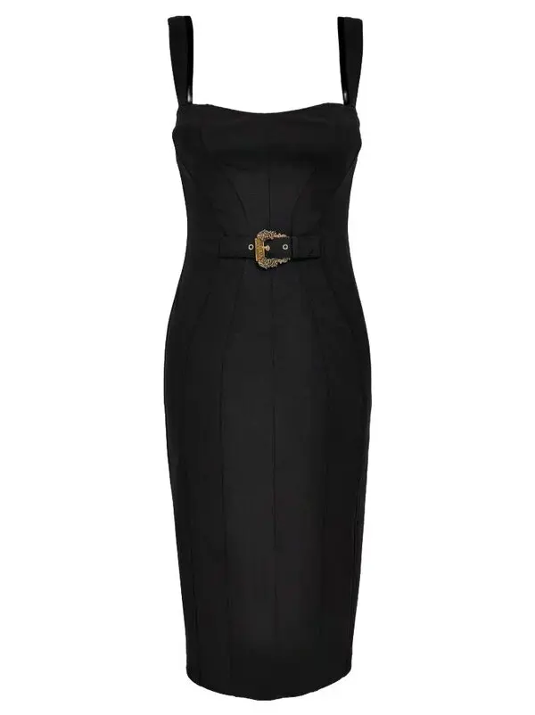 Versace Buckle-detail Dress - Black