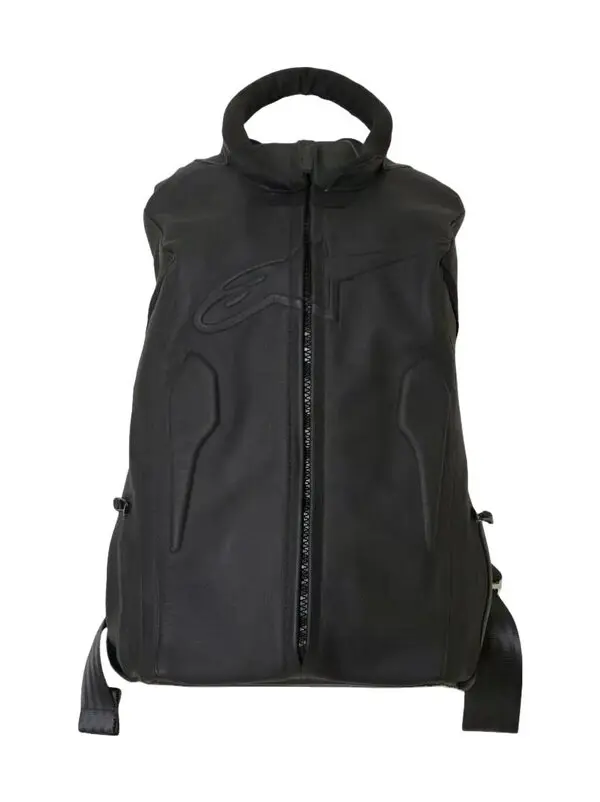 EDEN TAN Rallypack Leather Backpack - Black