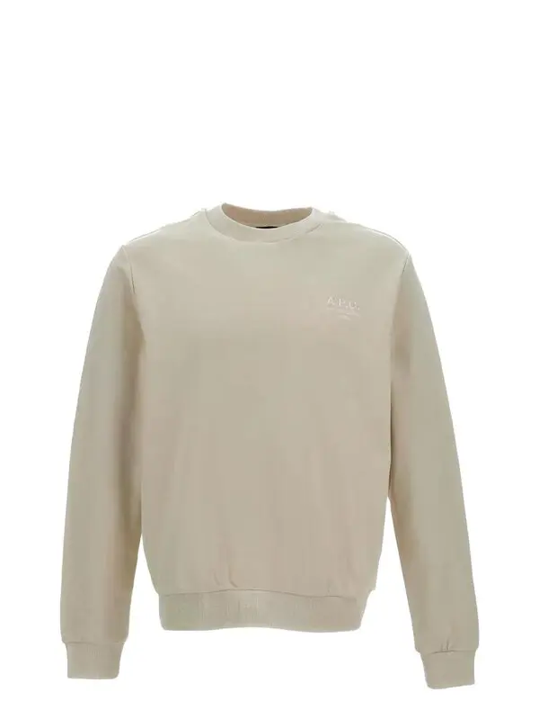 A.p.c. Logo-embroidered Sweatshirt - Neutrals
