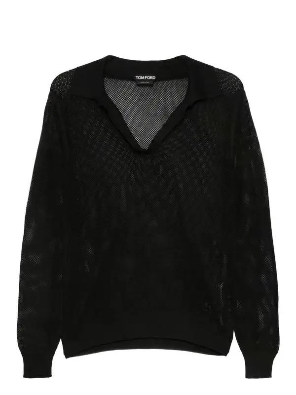 TOM FORD V-neck Sweater - Black