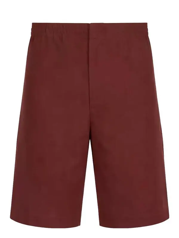 Zegna Linen Chino Shorts - Red