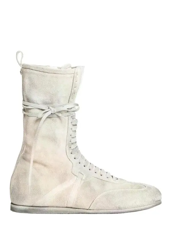 ANN DEMEULEMEESTER Fides High-top Boxing Sneakers - Neutrals