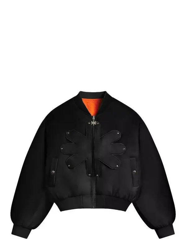LOSTSHDWS Logo-detail Reversible Bomber Jacket - Black