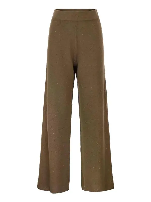 Fabiana Filippi Sequin-embellished Trousers - Brown