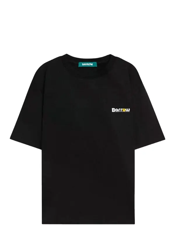 BARROW Graphic Crew-neck T-shirt - Black