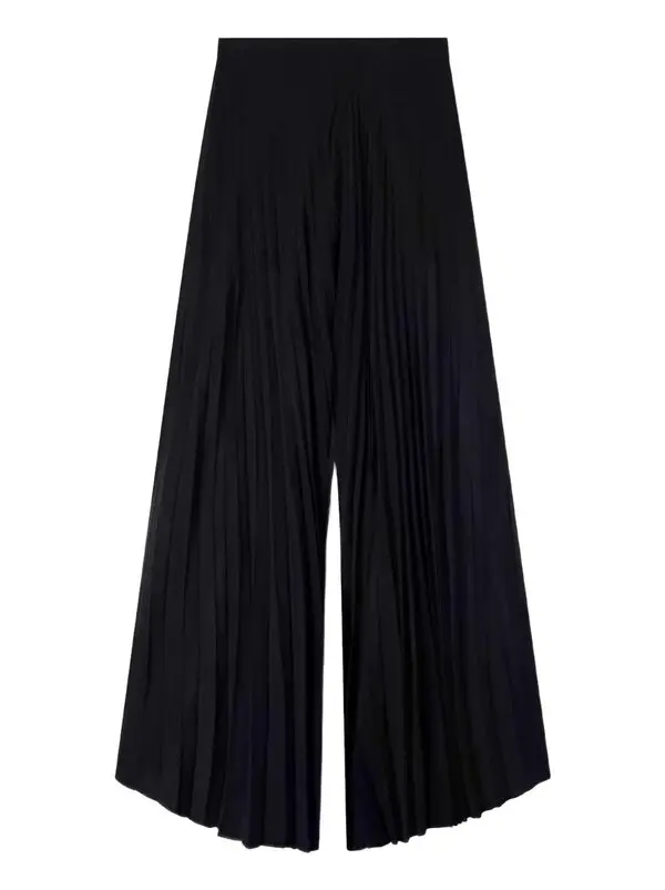 Sandro Pleated Palazzo Pants - Black