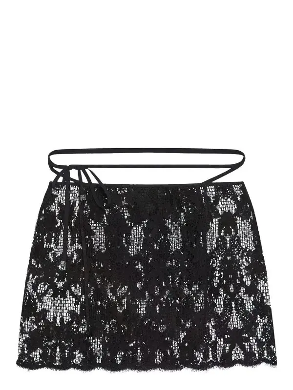 Givenchy Lace Mini Skirt - Black