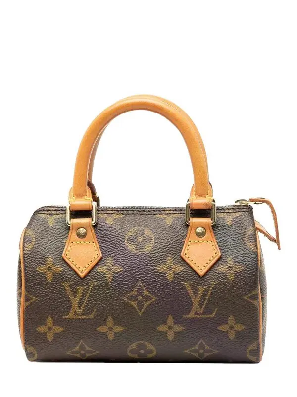 LOUIS VUITTON 1995 Monogram Mini Speedy Hl Satchel - Brown