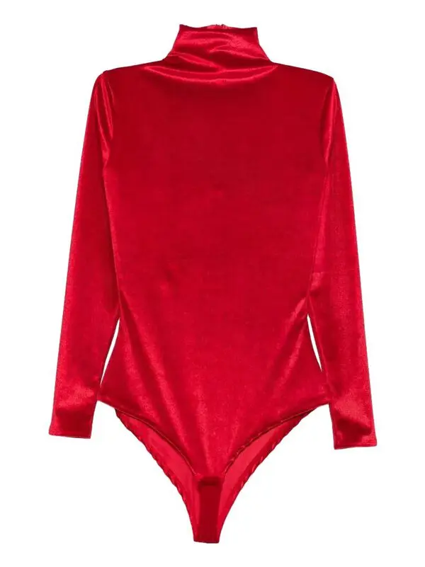 ATU BODY COUTURE High-neck Long-sleeve Bodysuit - Red