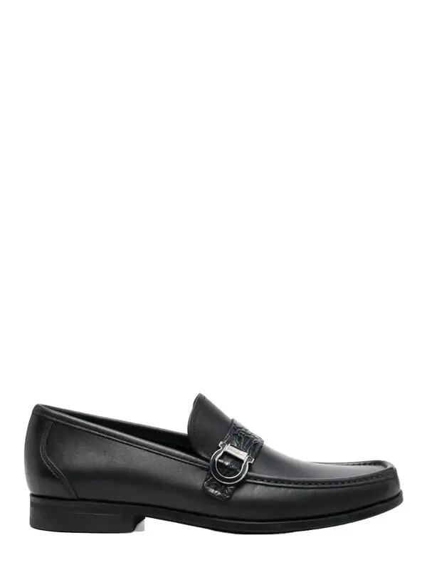 FERRAGAMO Leather Loafers - Blue