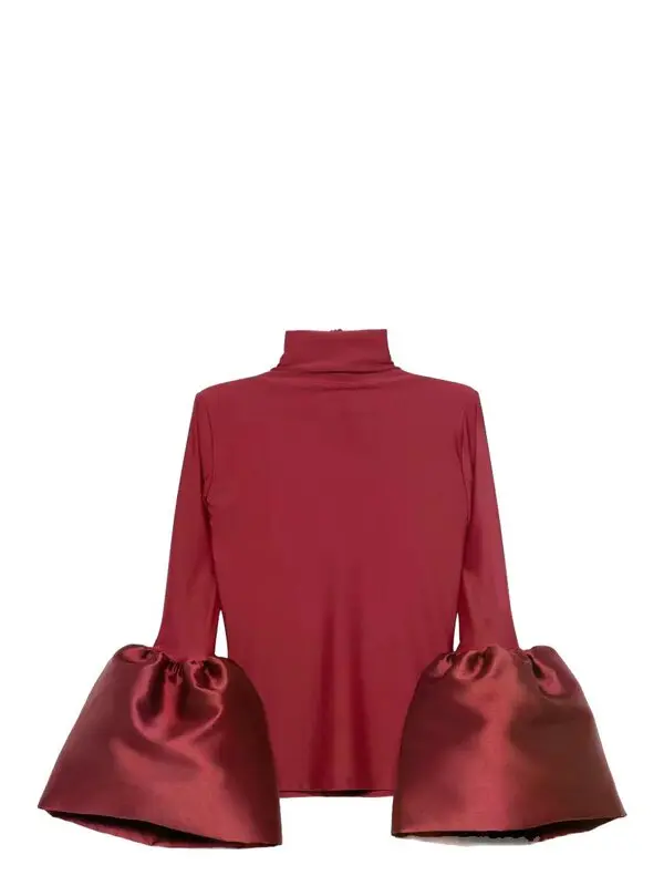 ATU BODY COUTURE Bell-sleeve Roll-neck Top - Red
