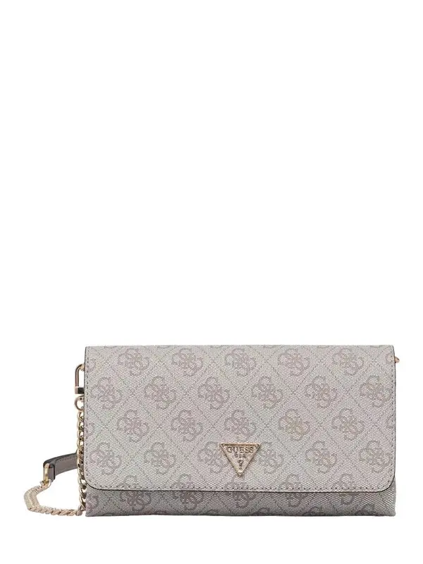 Guess Noelle Monogram Chain Clutch - Grey