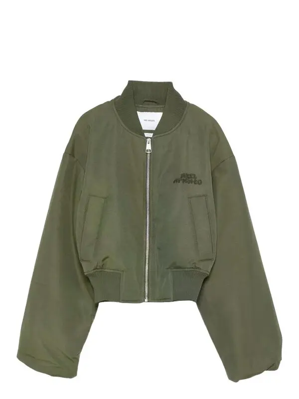 Axel Arigato Logo-embroidered Bomber Jacket - Green