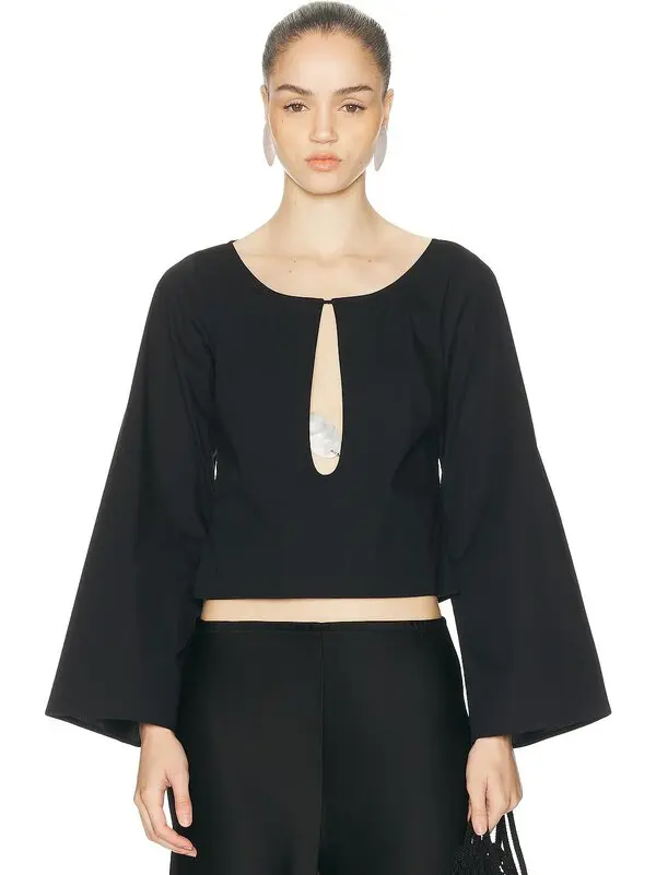 MARLIES GRACE Ocean Top - Black