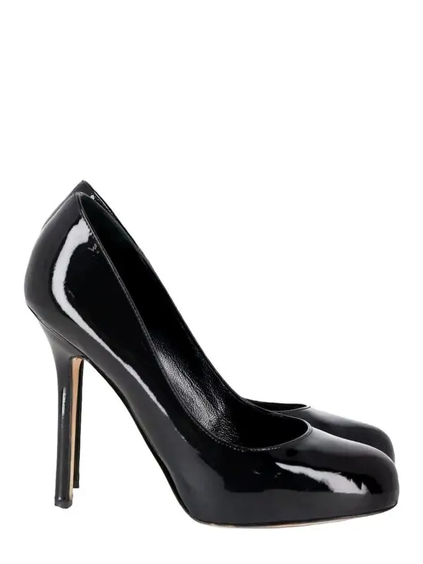 SERGIO ROSSI Patent Leather Pumps - Black