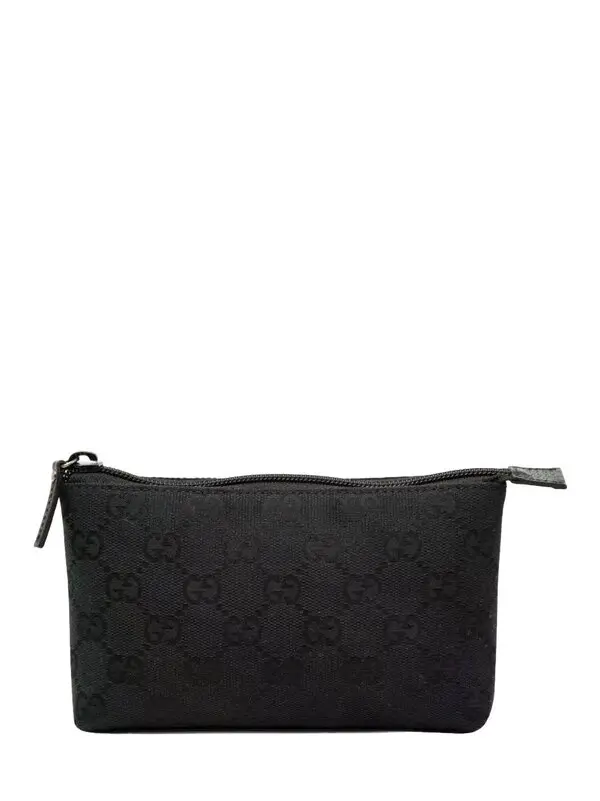Gucci Gg Canvas Pouch - Black
