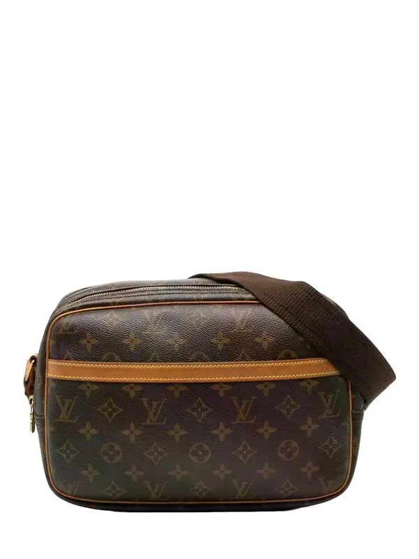 LOUIS VUITTON 1999 Monogram Reporter Pm Crossbody Bag - Brown