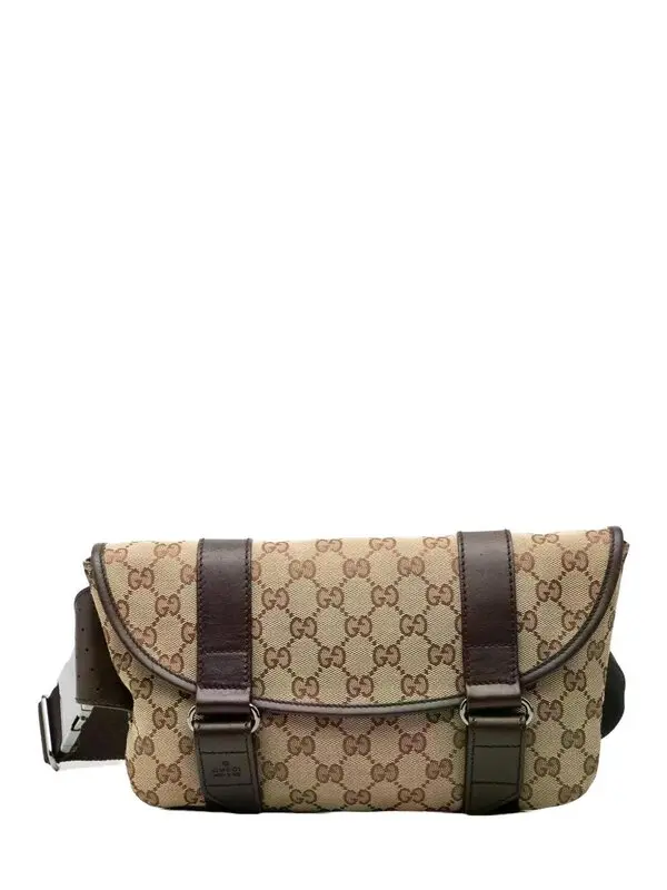 Gucci Gg Canvas Belt Bag - Brown