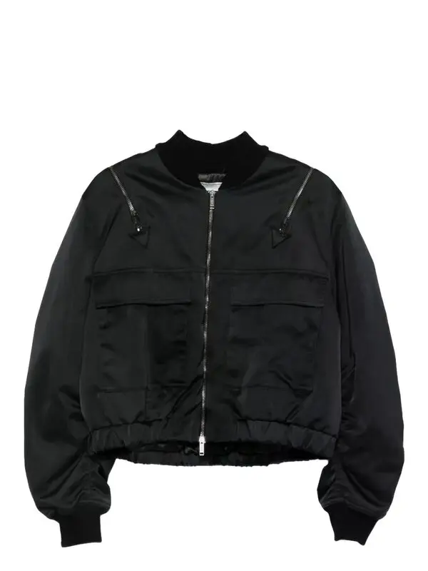 Iceberg Zipped Bomber Jacket - Black