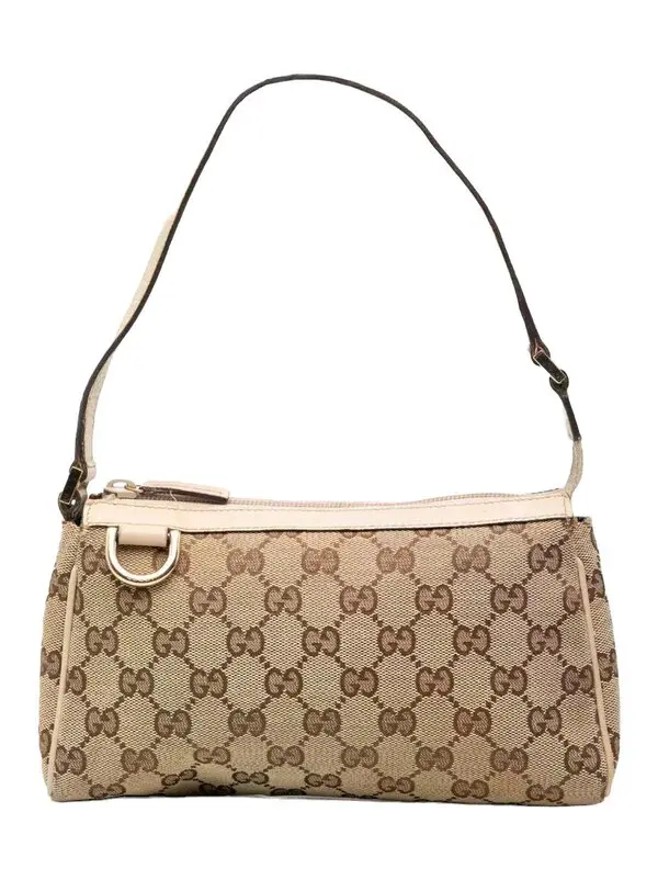 Gucci Gg Canvas Abbey D-ring Pochette - Brown