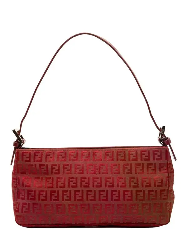 Fendi 2000-2010 Zucchino Canvas Pochette - Red