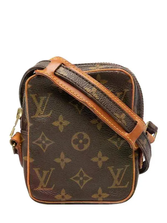 LOUIS VUITTON 1980-2010 Monogram Mini Danube Crossbody Bag - Brown