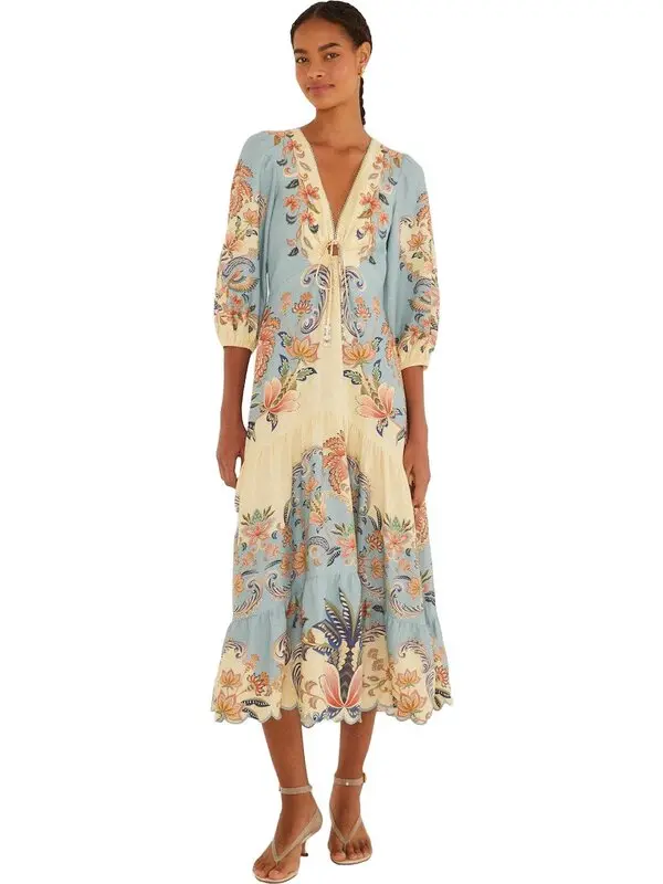 Farm Rio Printed Maxi Dress - Boho Beauty Butter