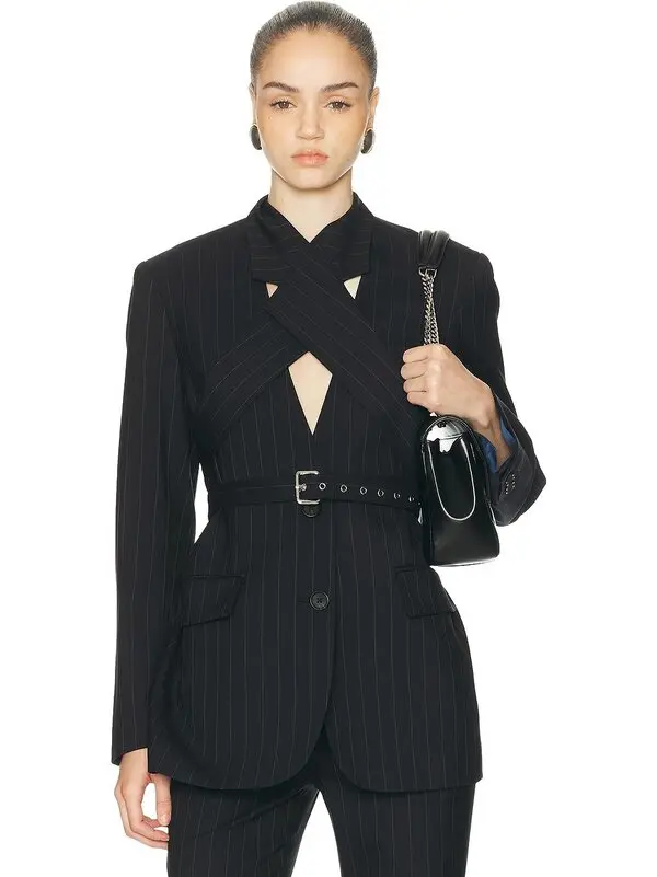 Monse Harness Tailored Blazer - Dark Sapphire