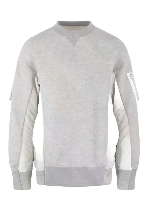 Sacai Crew Neck Sweater - Grey