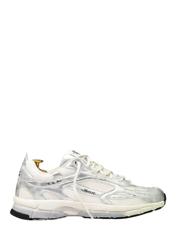 THEMERCER. The Re-run Panelled Sneakers - Silver